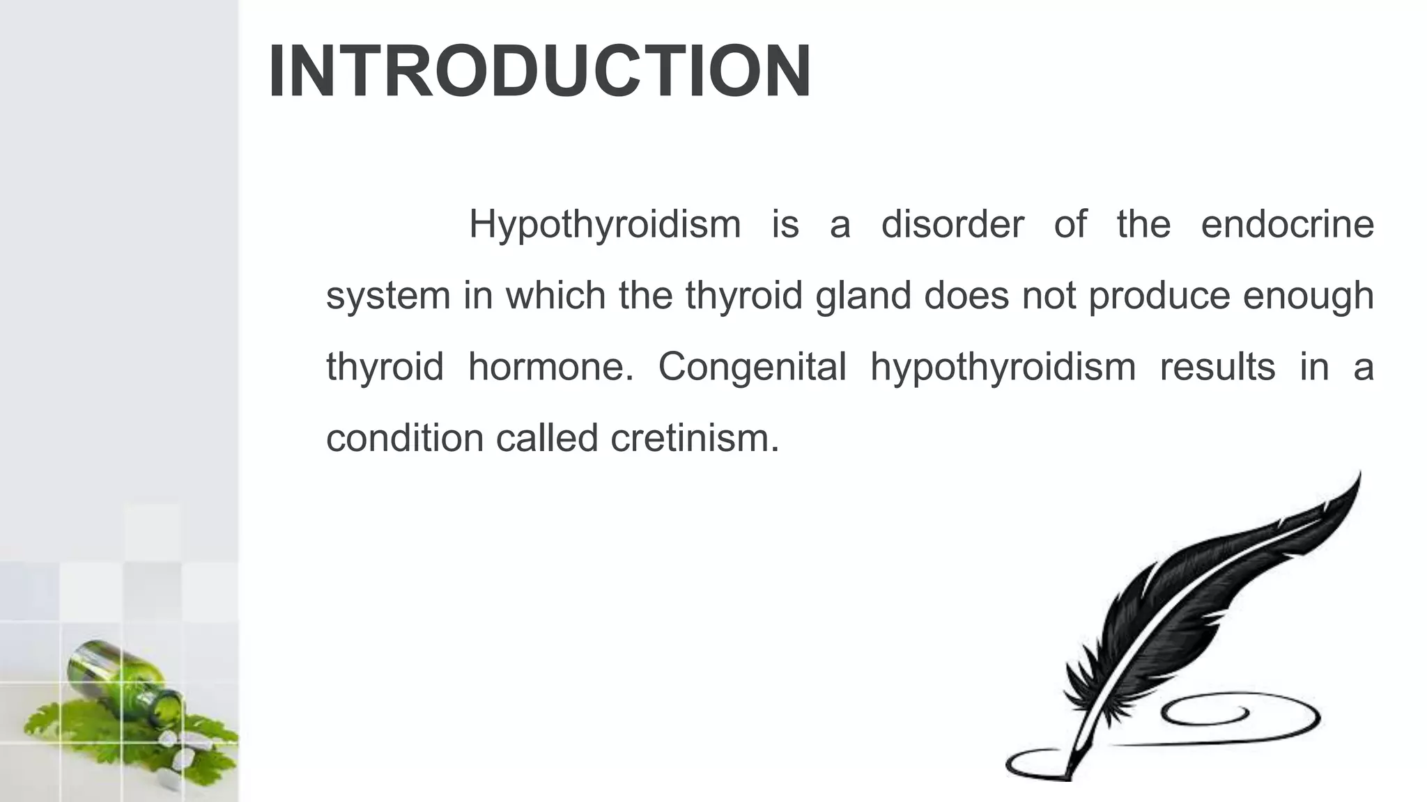 Hypothyroidism | PPTX