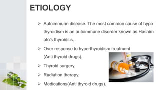 Hypothyroidism | PPTX