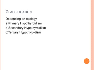 Hypothyroidism | PPTX