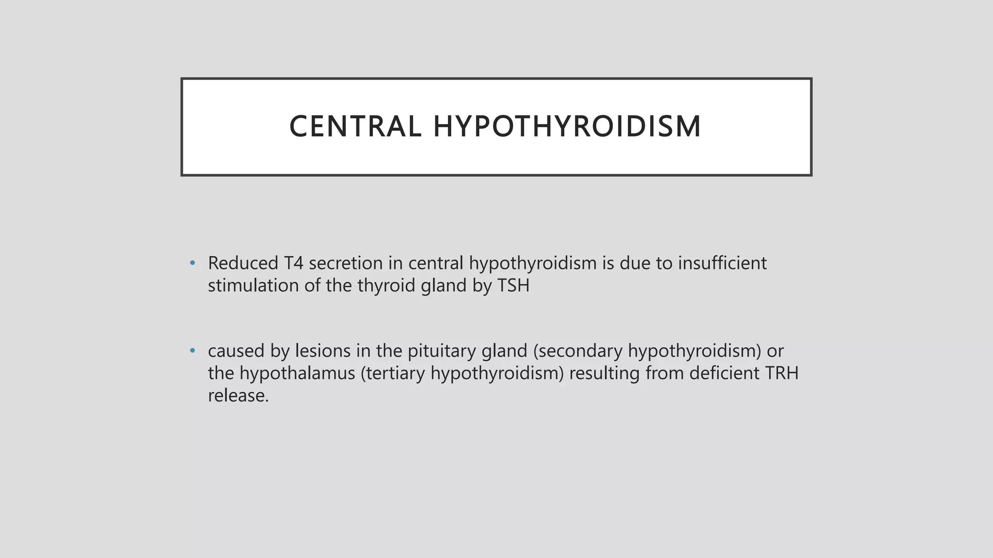 HYPOTHYROIDISM | PPTX