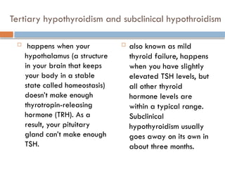 hypothyroidism, underactive thyroid, hyp | PPTX