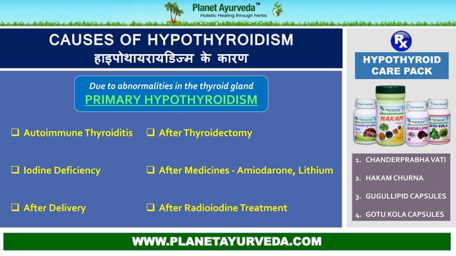 Ayurvedic Treatment of Hypothyroidism | PPT