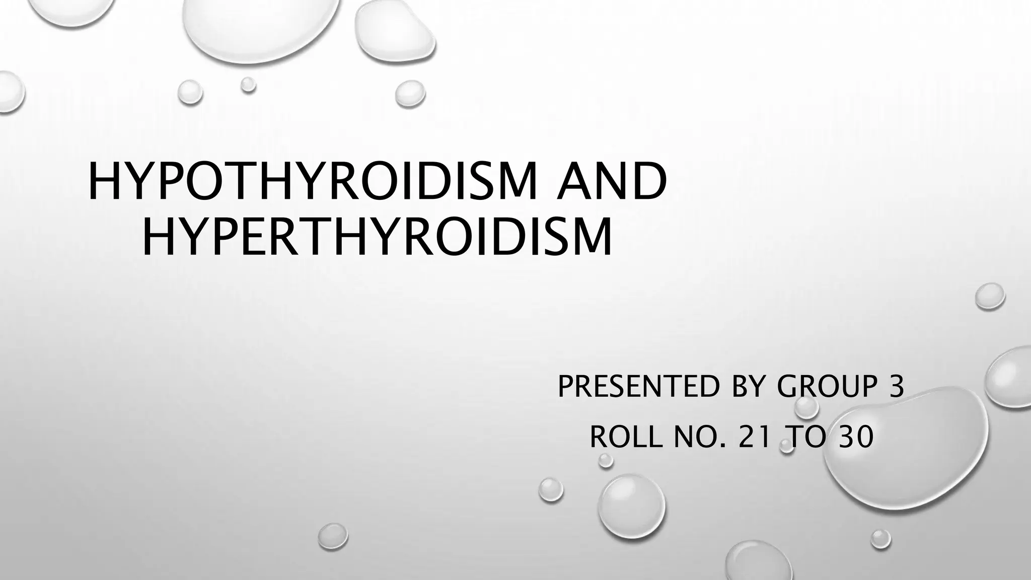 hypothyroidism ppt on hyperthyroidism hcn | PPT