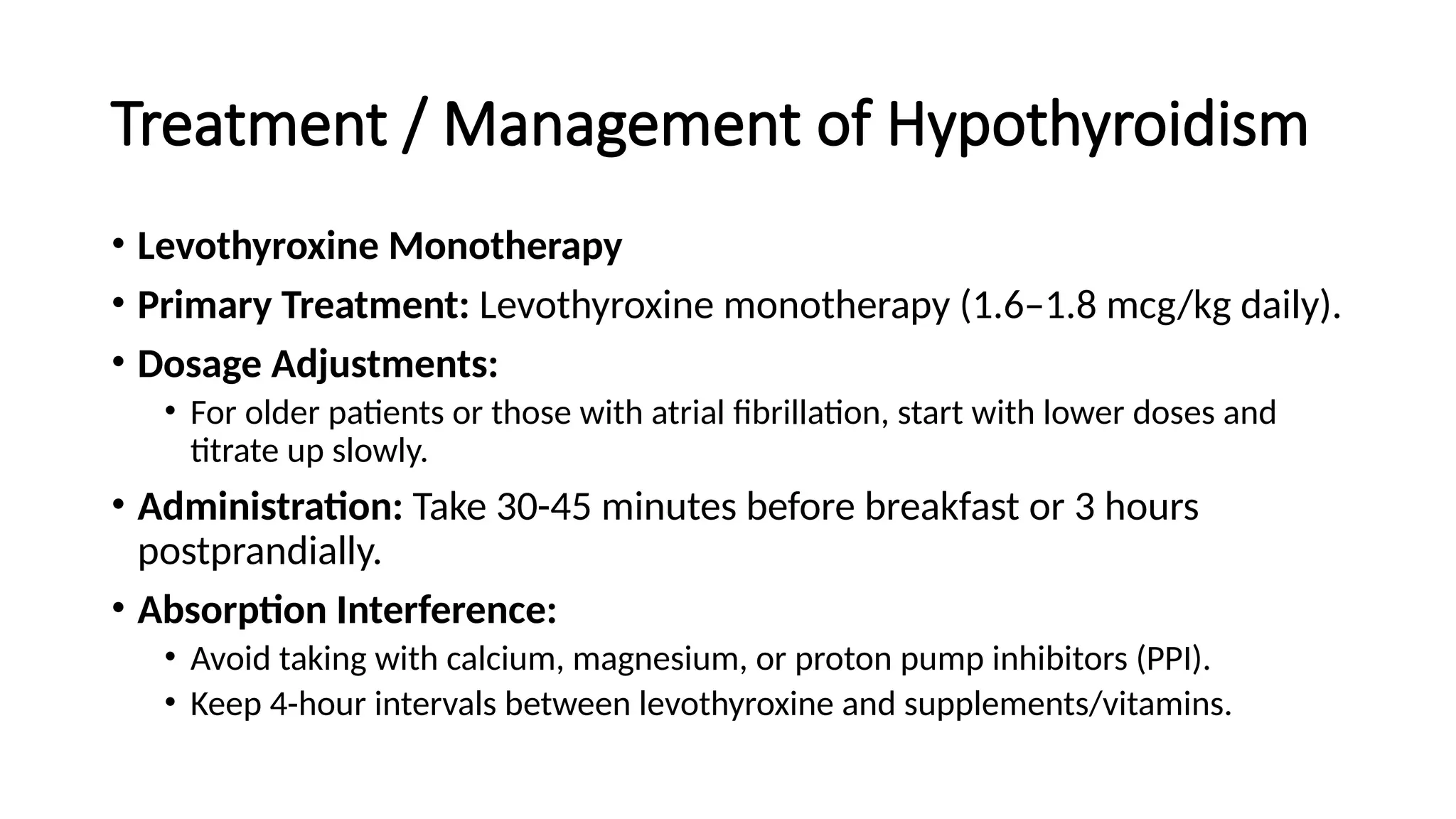 Hypothyroidism definition, types , diagnosis and management | PPTX