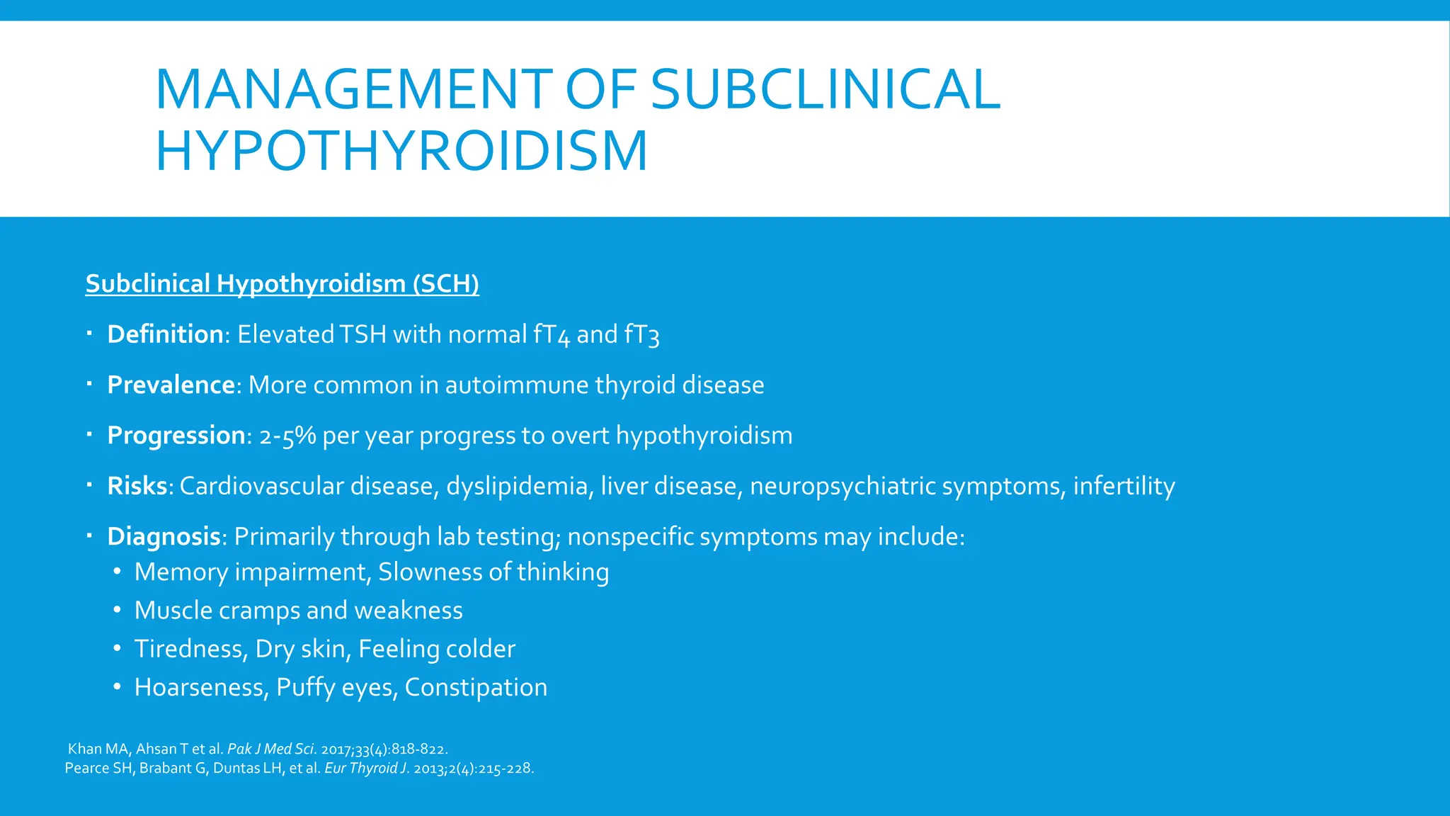 Hypothyroidism and its management - final Dr AMR ver 4.pptx | Thyroid ...