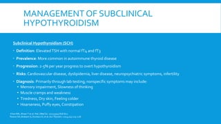 Hypothyroidism and its management - final Dr AMR ver 4.pptx