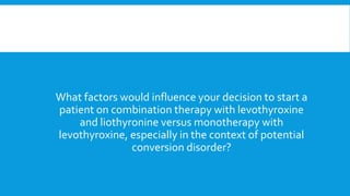 Hypothyroidism and its management - final Dr AMR ver 4.pptx