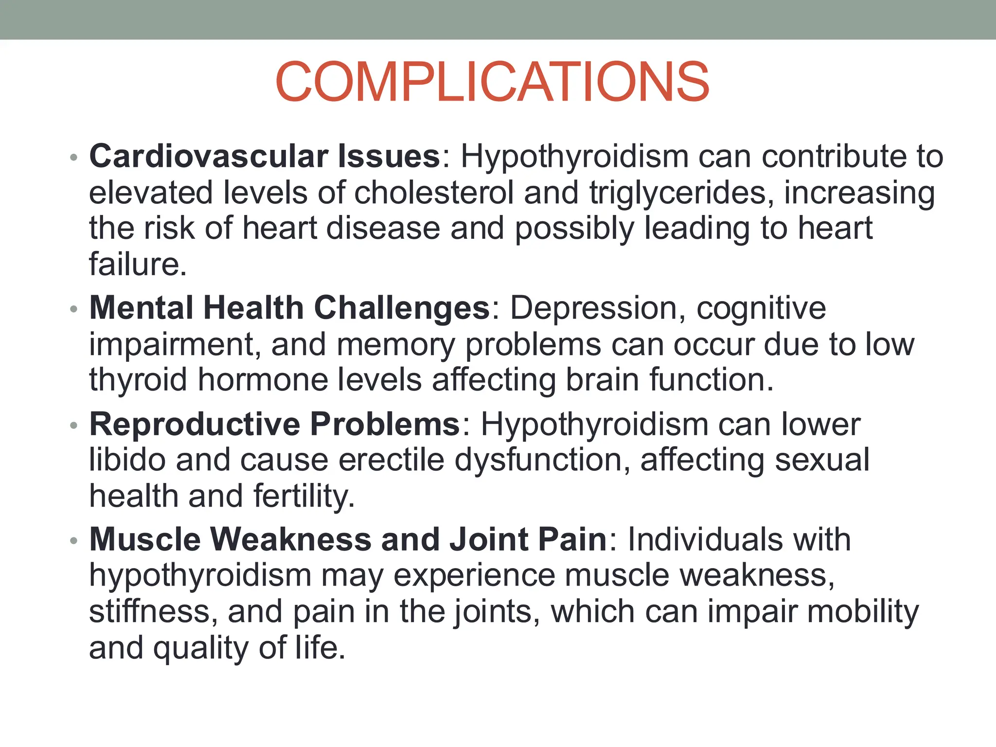 Hypothyroidism / Underactive thyroid gland presentation | PDF