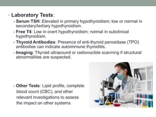 Hypothyroidism / Underactive thyroid gland presentation | PPT