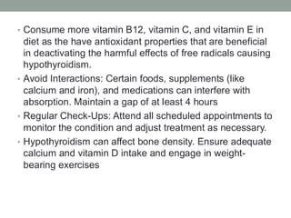 Hypothyroidism / Underactive thyroid gland presentation | PDF