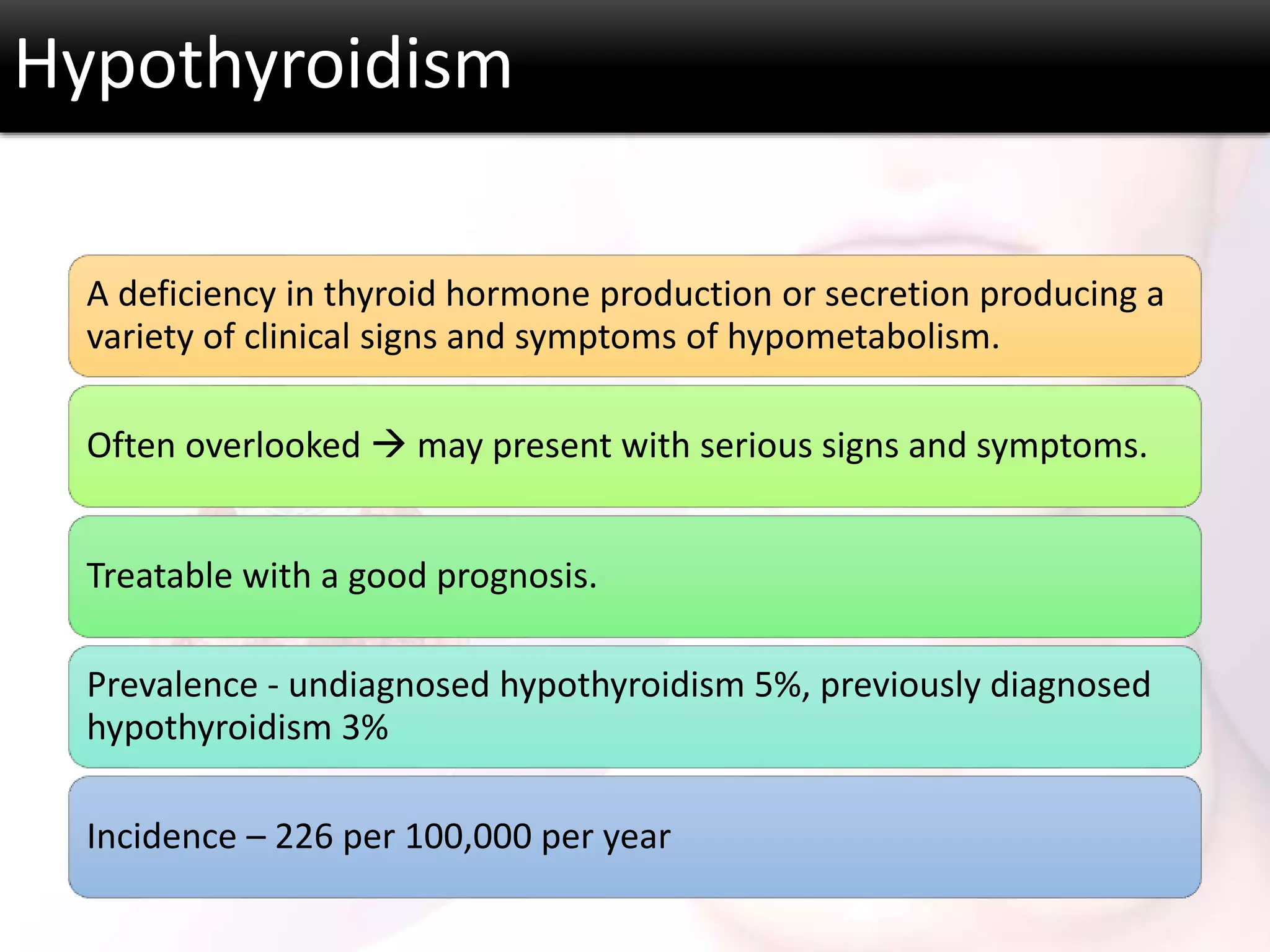 Hypothyroidism case presentation | PPTX