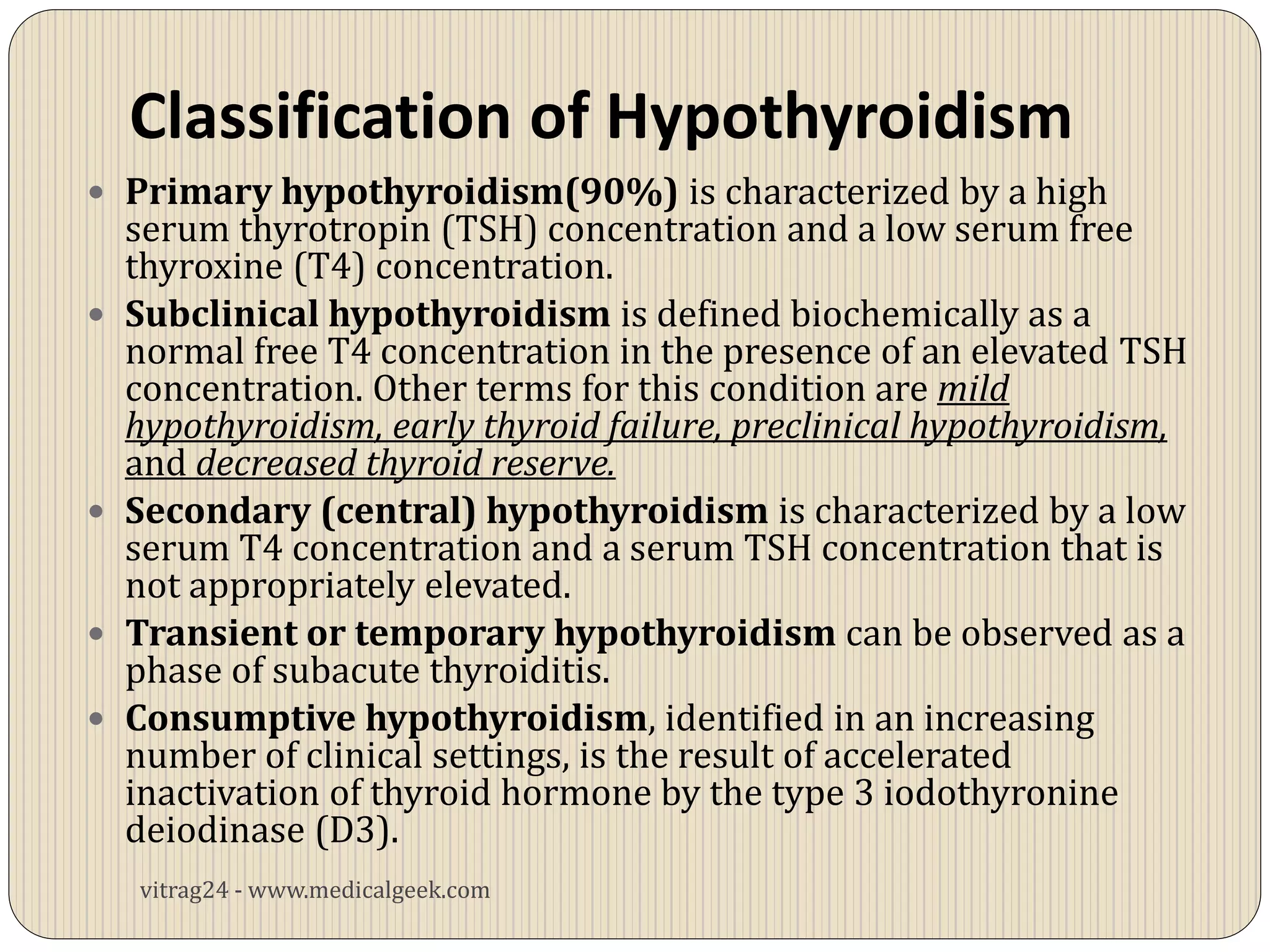 Hypothyroidism | PDF