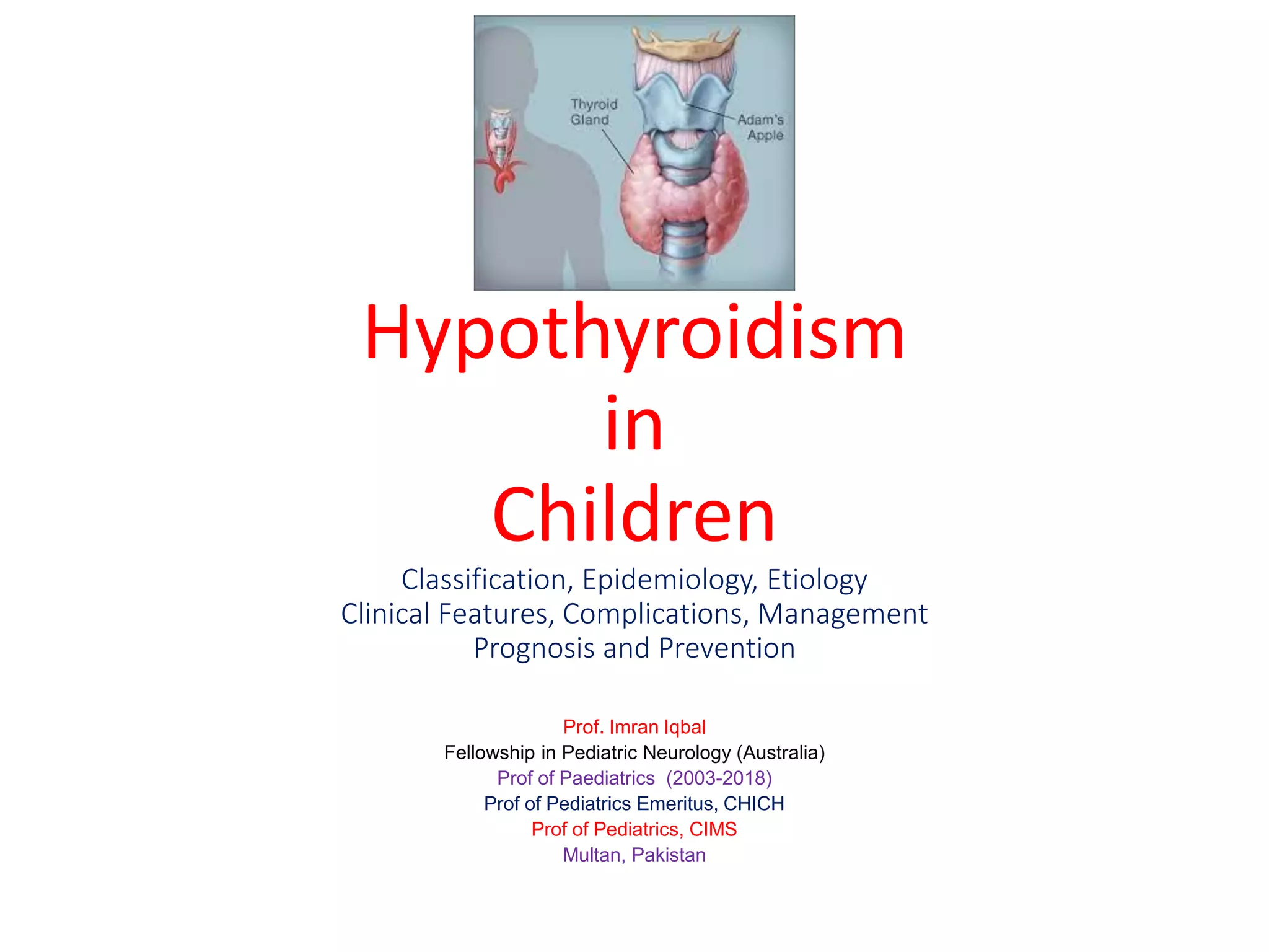 Hypothyroidism in children 2021 | PDF