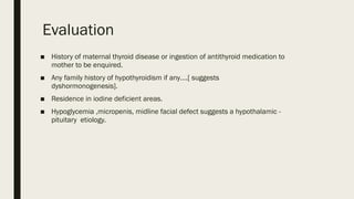 hypothyroidism pediatrics notes from op ghai | PPT