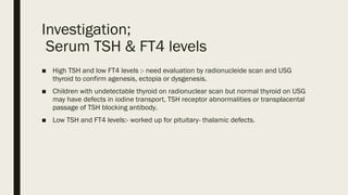 hypothyroidism pediatrics and medicine ppt | PPT