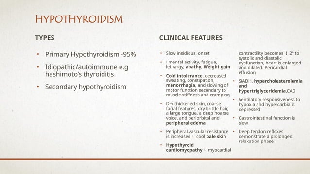 Anesthesia hypothyroidism ppt pavana.pptx