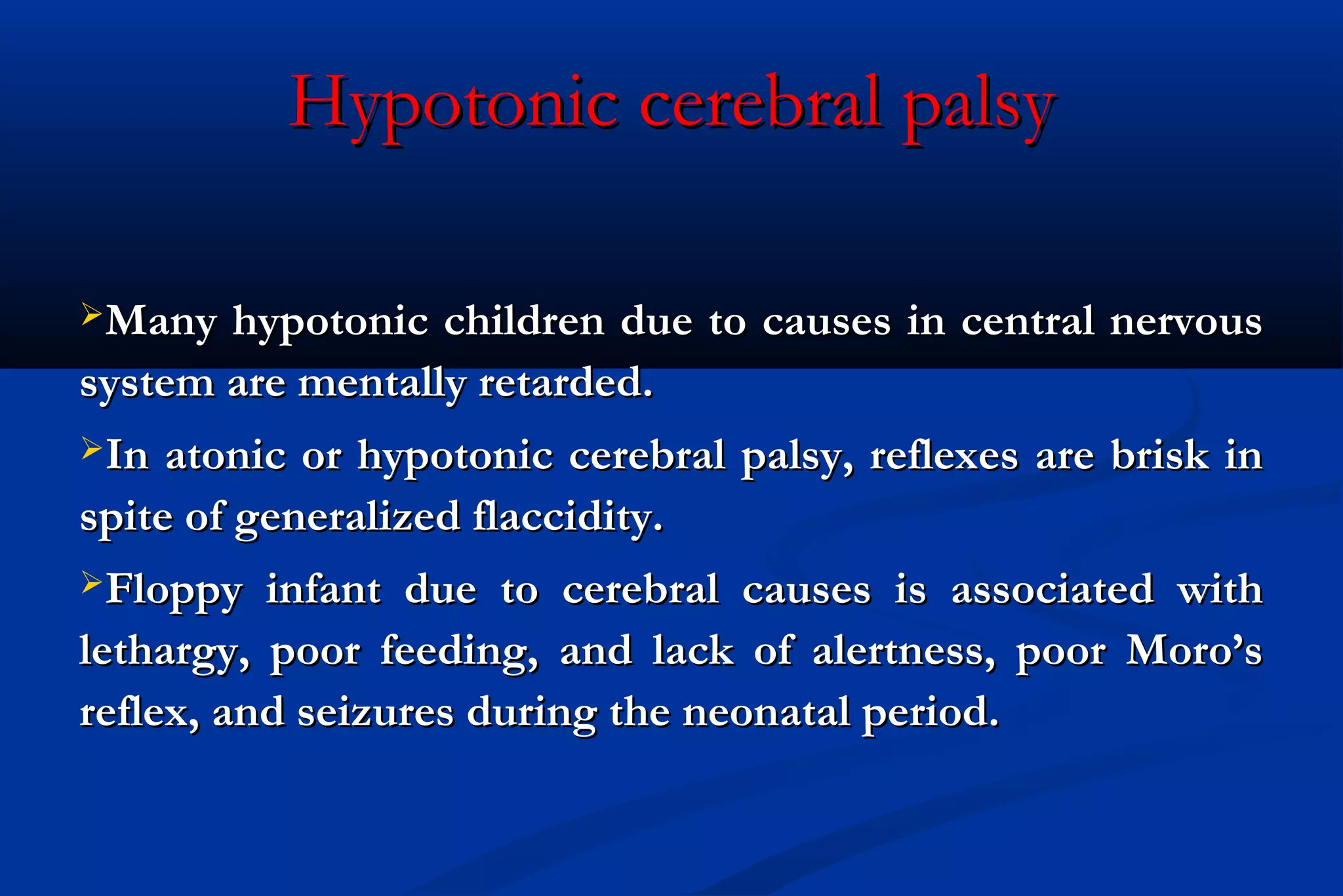 Hypotonia in children | PPT