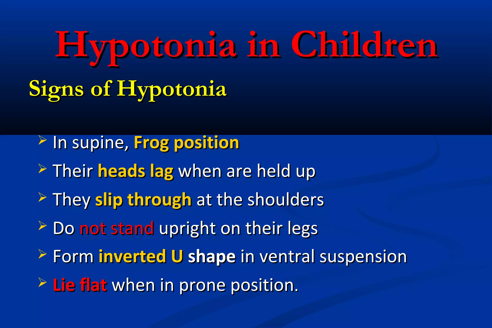Hypotonia in children | PPT