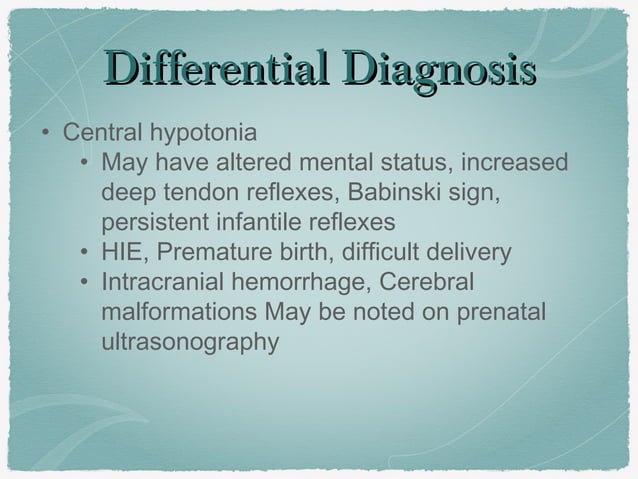 Hypotonic infant | PPT