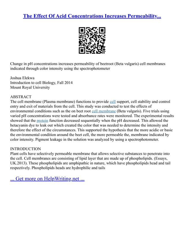 Hypotonic Isotonic And Hypertonic Solutions | PDF