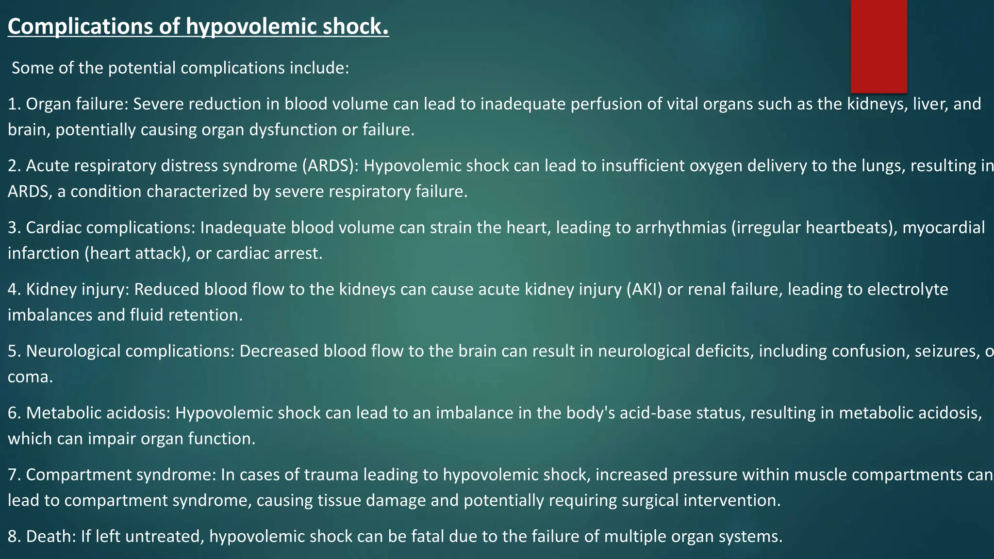 HYPOVOLEMIC SHOCK.management in nursing pptx | PPTX