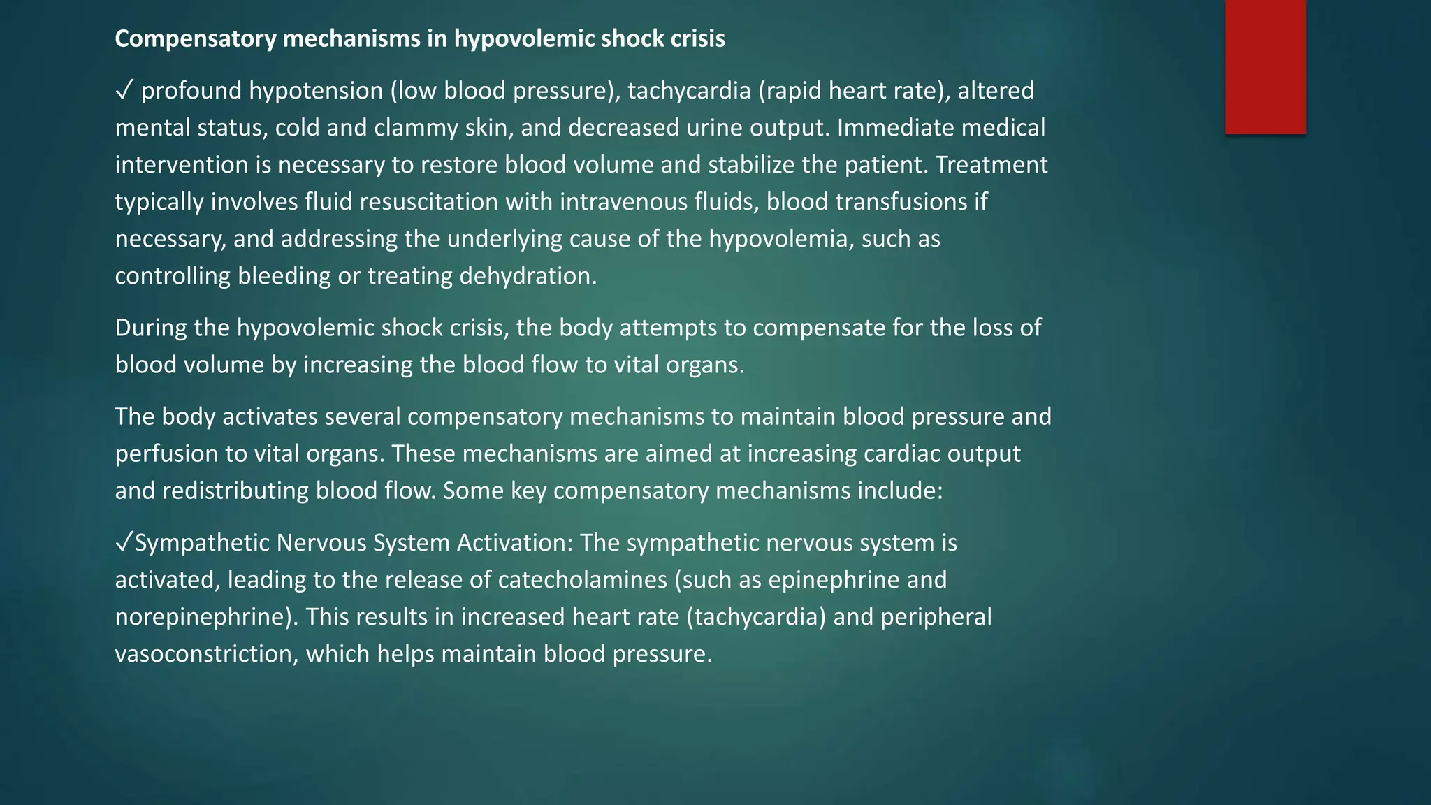 HYPOVOLEMIC SHOCK.management in nursing pptx | PPTX