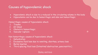 Hypovolemic shock: causes, symptoms and management .pdf