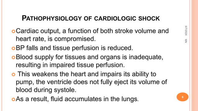 Pathophysiology,definition,stages and complications of shock | PPTX ...