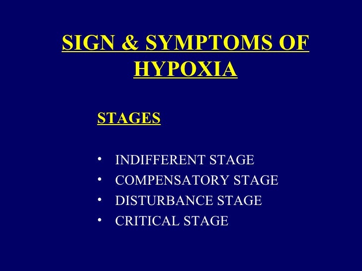 Symptoms Of Hypoxia In Elderly