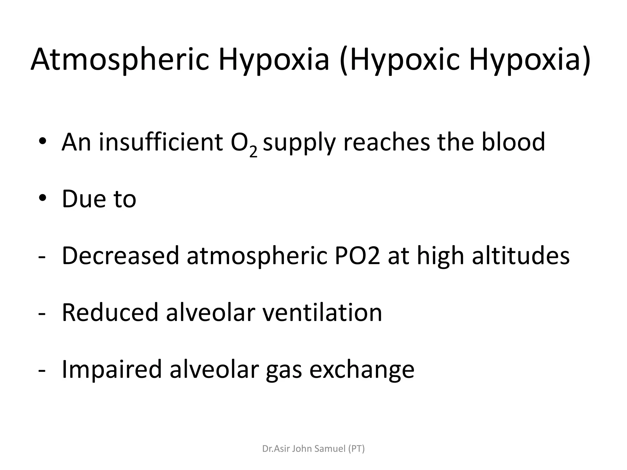 Hypoxia | PDF