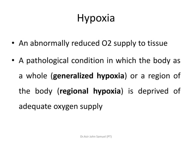 Hypoxia | PDF | Lung and Respiratory Health | Diseases and Conditions