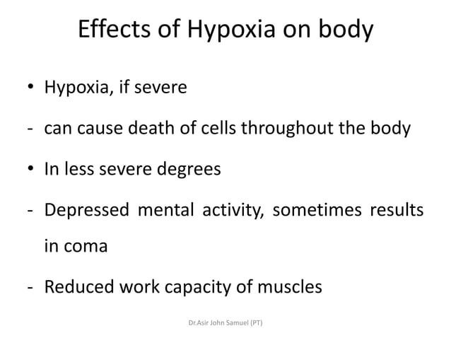 Hypoxia | PDF | Lung and Respiratory Health | Diseases and Conditions