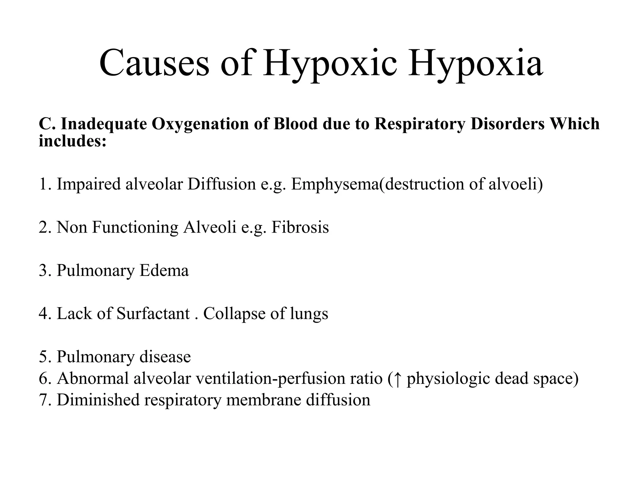 Hypoxia :types , causes,and its effects | PPT