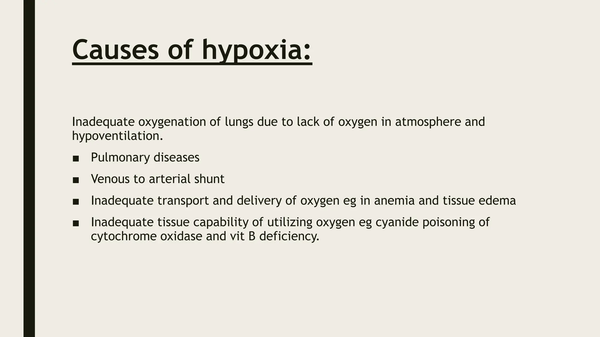 A detailed mechanism of hypoxia, Physiology | PPTX
