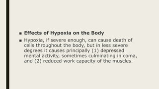 A detailed mechanism of hypoxia, Physiology | PPTX