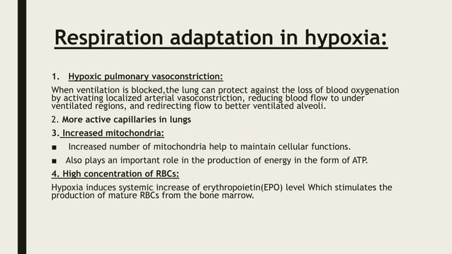 A detailed mechanism of hypoxia, Physiology | PPTX
