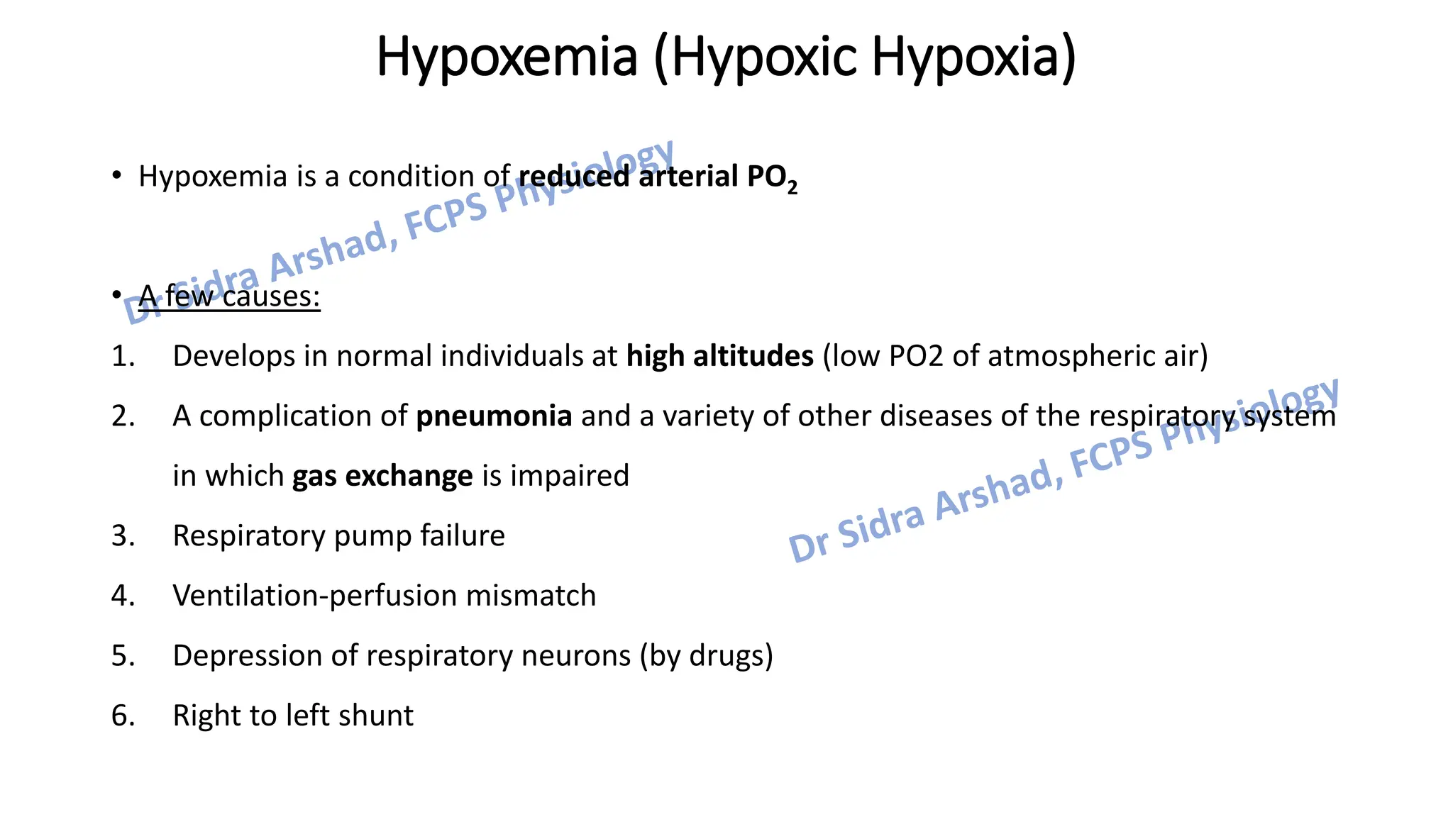 Types of Hypoxia, Hypercapnia, and Cyanosis | PDF
