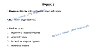Types of Hypoxia, Hypercapnia, and Cyanosis | PDF