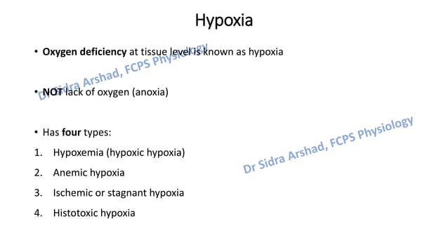 Types of Hypoxia, Hypercapnia, and Cyanosis | PDF
