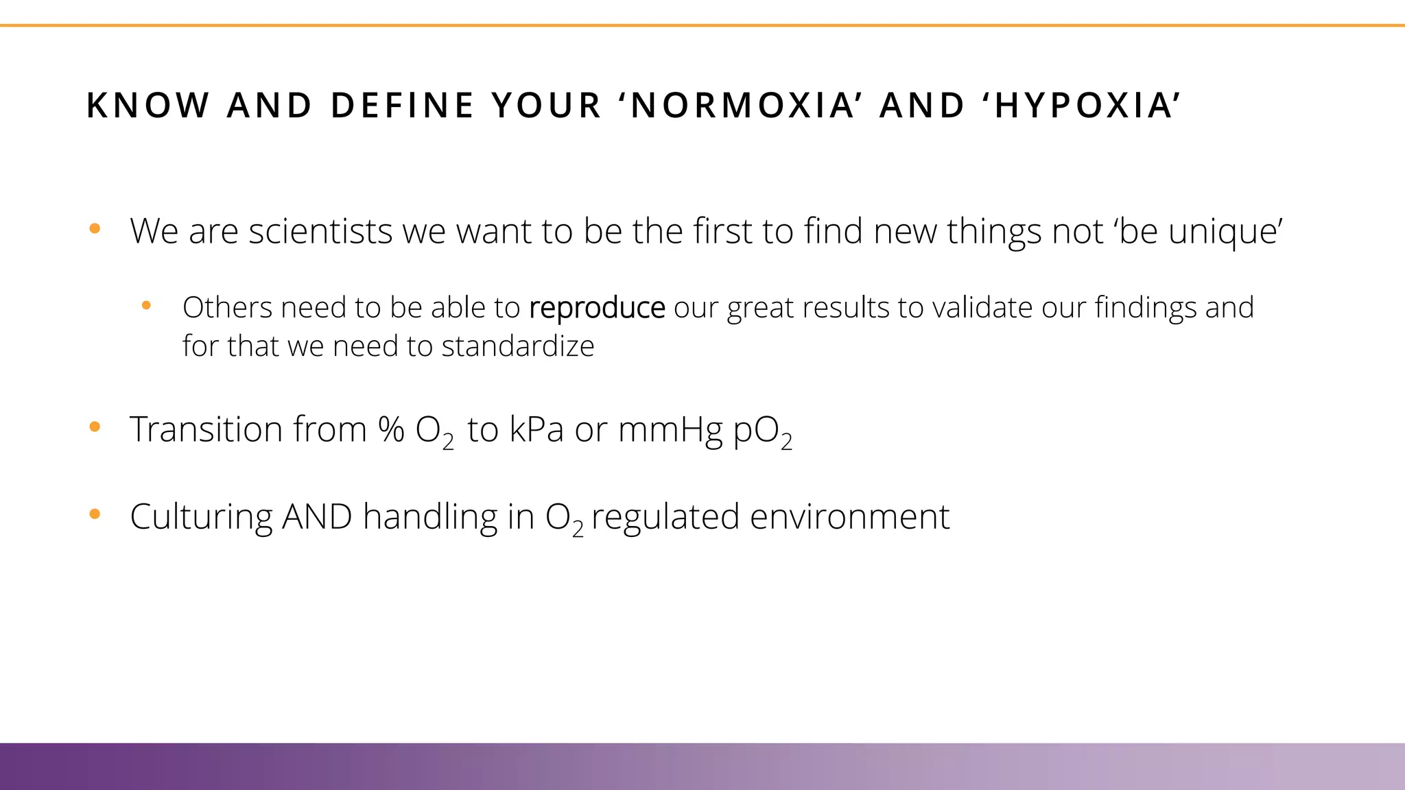 What is hyperoxia, normoxia and hypoxia to cells: Why researchers ...