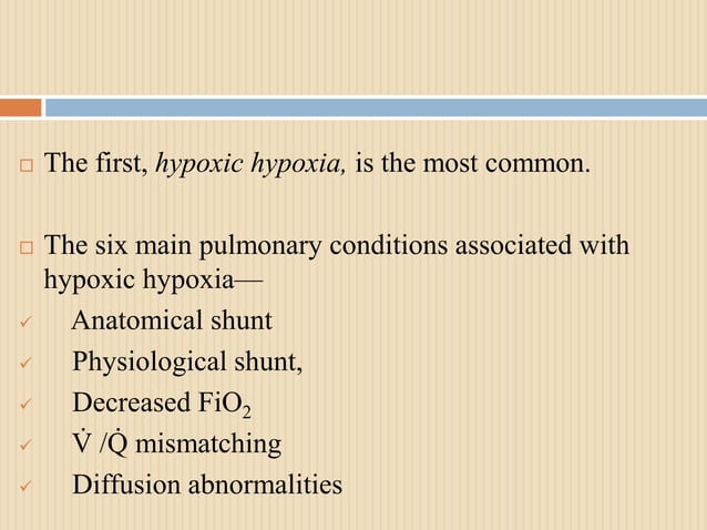 hypoxia and hypercapnia.pptx | Blood Disorders | Diseases and Conditions