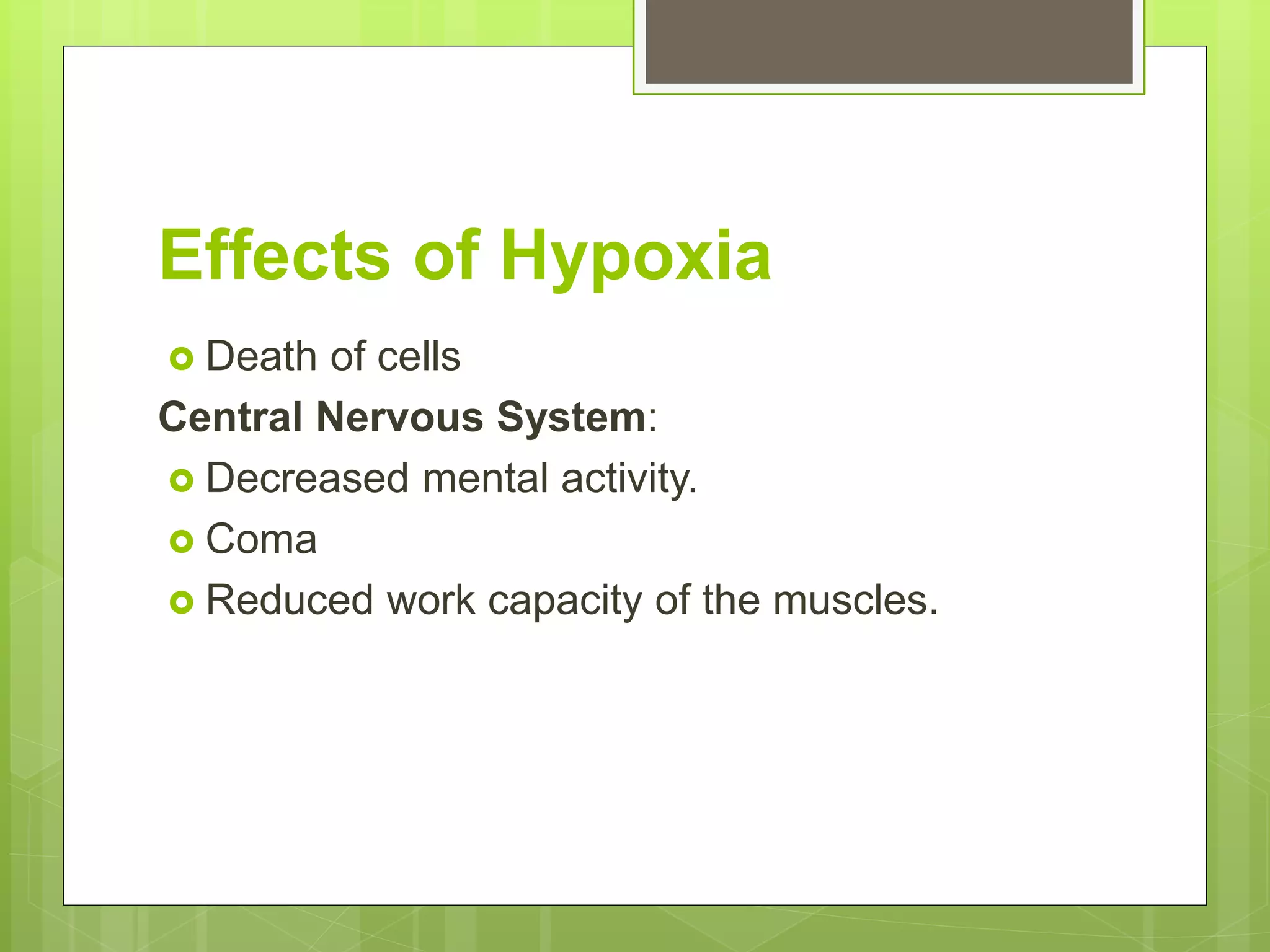 Hypoxia and its types | PPTX
