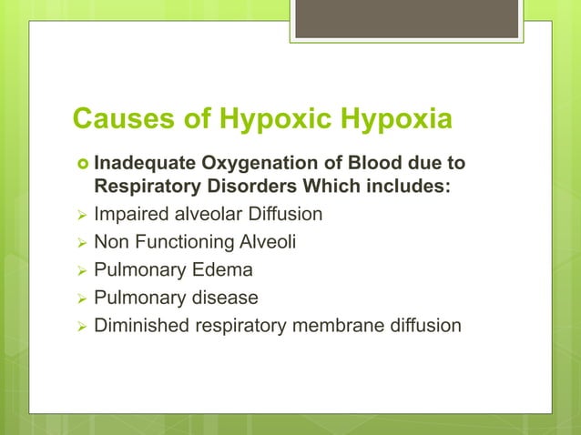 Hypoxia and its types | PPTX