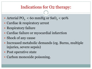 Hypoxia and oxygen therapy | PPT