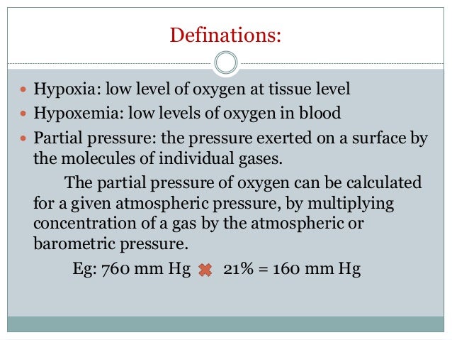 Hypoxia and oxygen therapy