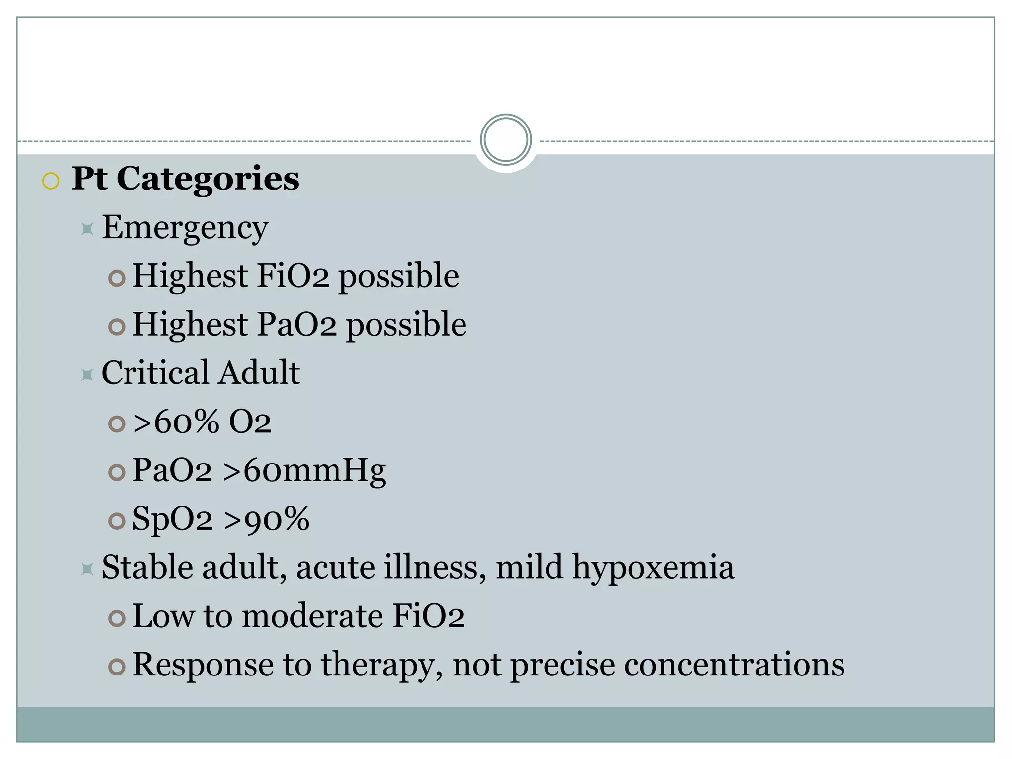 Hypoxia and oxygen therapy | PDF