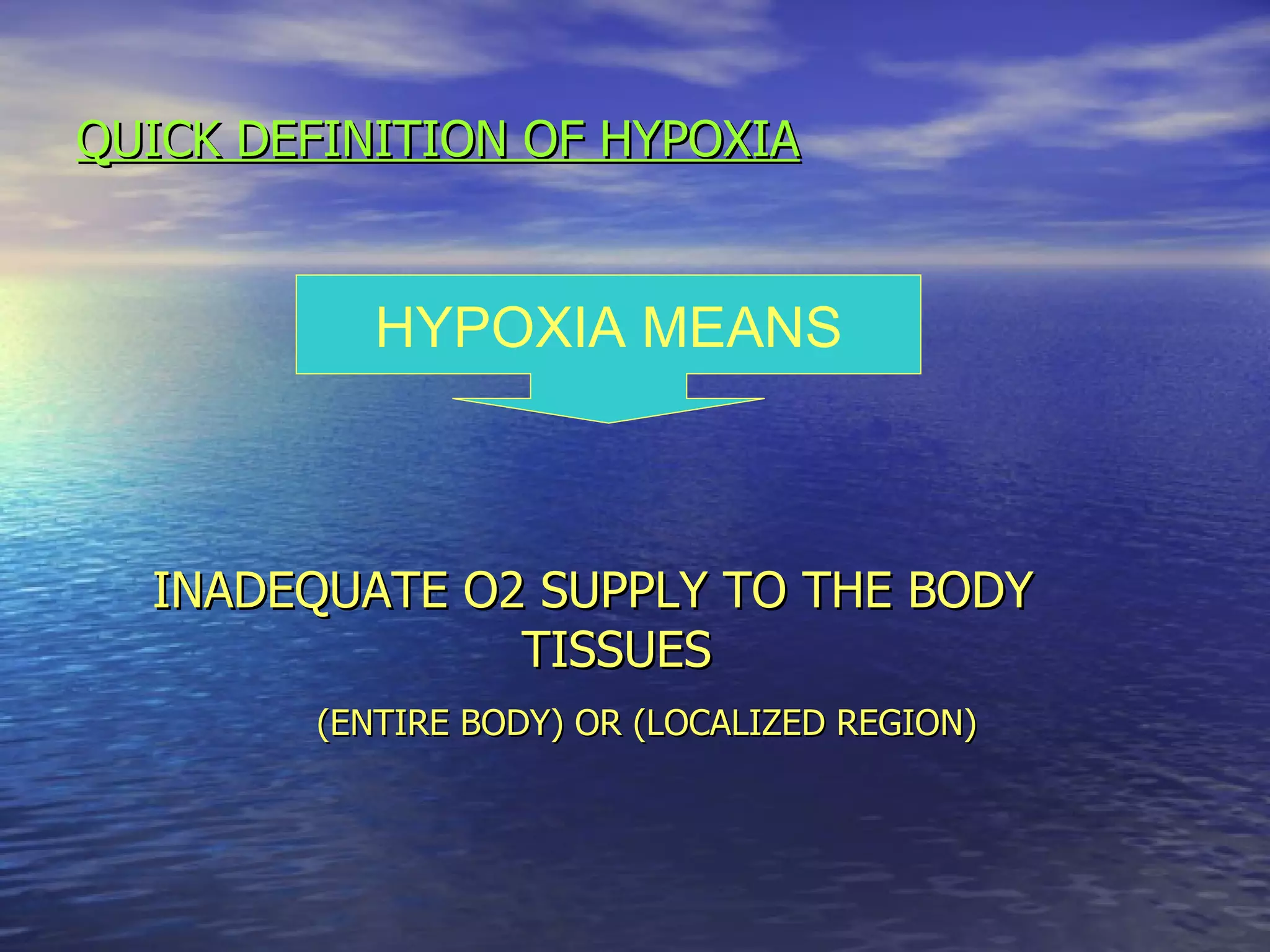Hypoxia and oxygen therapy 3 | PPT