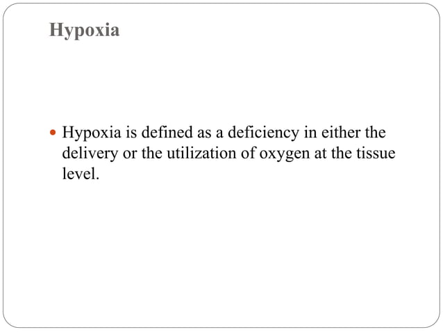 Hypoxia | PPTX