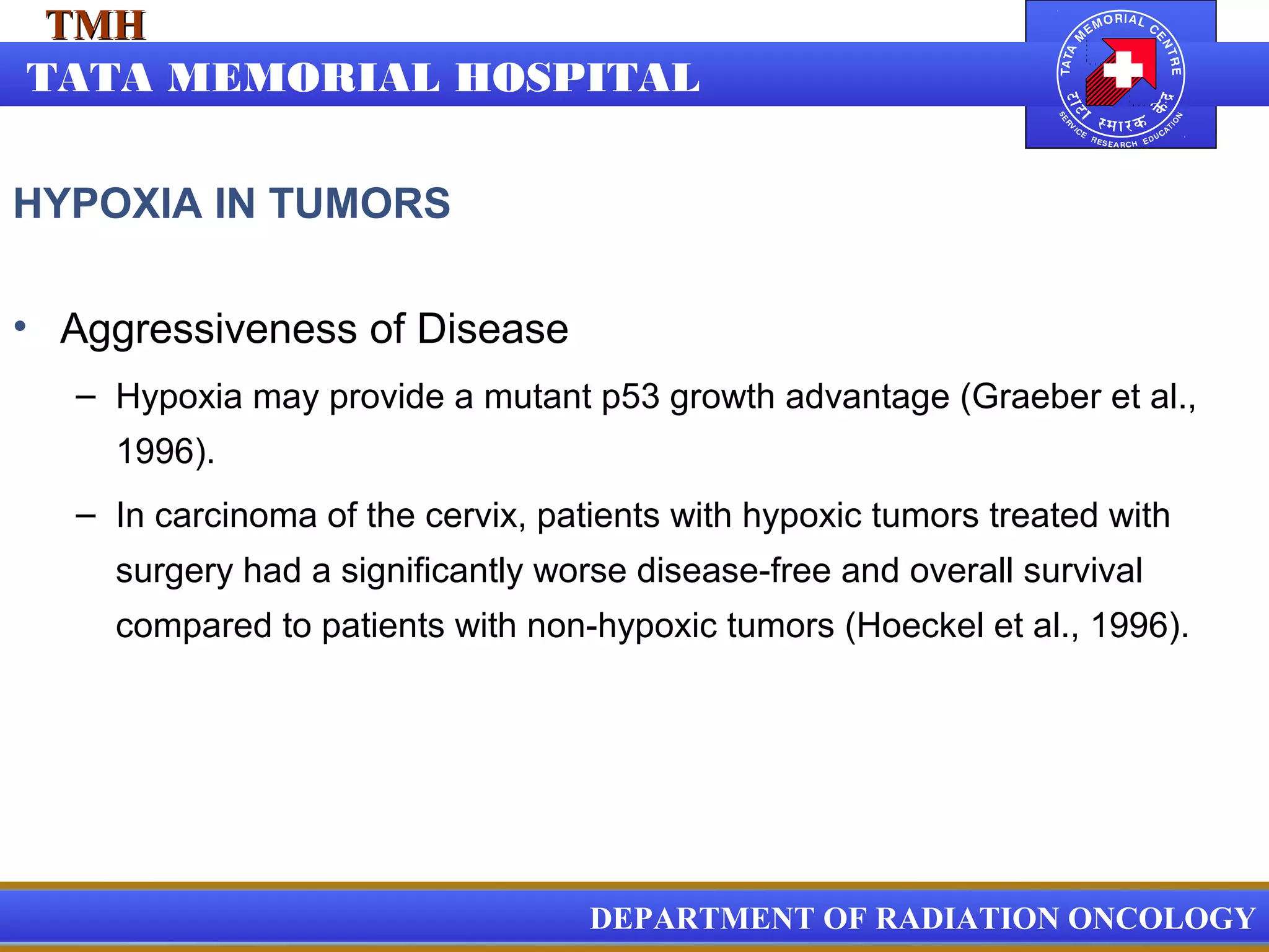 Hypoxia in clinical radiotherapy and methods to overcome it | PPT