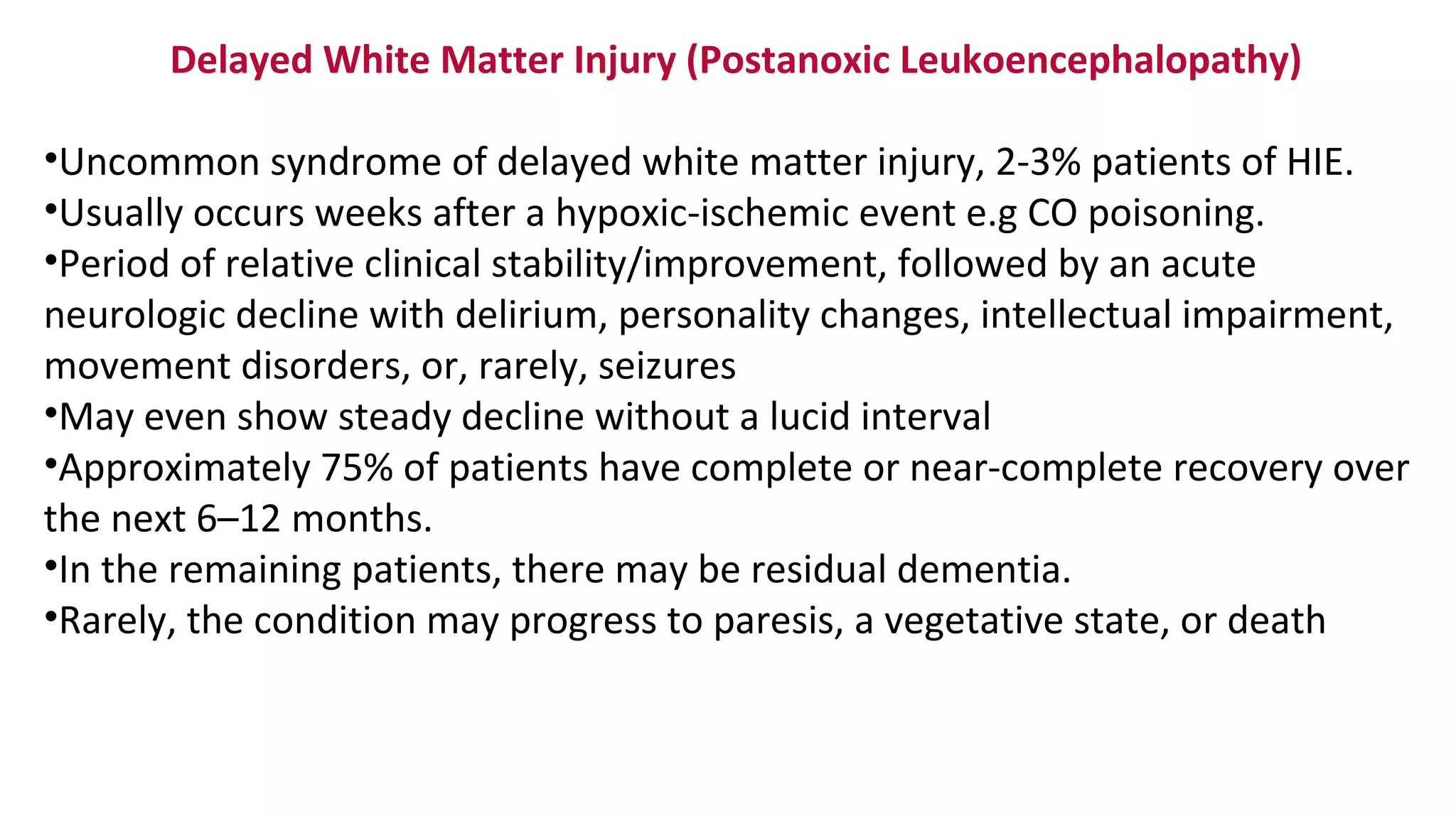 Hypoxic ischemic encephalopathy | PPT
